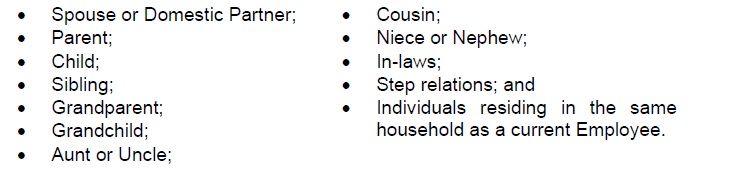 Employment of Relatives – AUHS Handbook