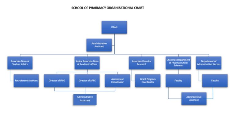 School of Pharmacy Organizational Chart – AUHS Handbook
